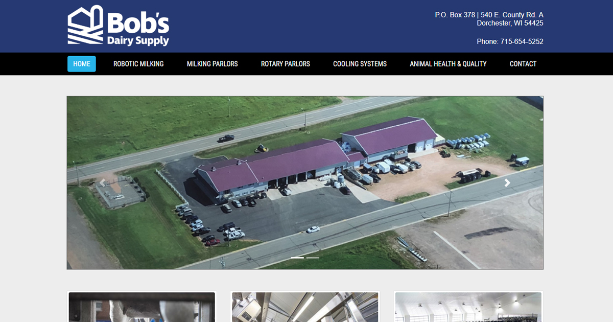 Bob's Dairy Supply – DeLaval Parallel & Herringbone Milking Parlors